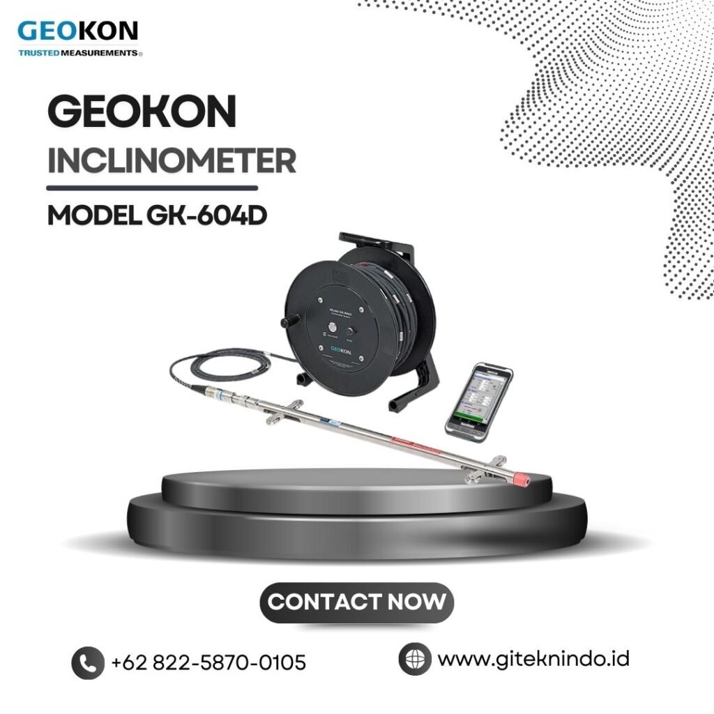 Geokon GK-604D Digital Inclinometer System | Alat Pantau Deformasi ...