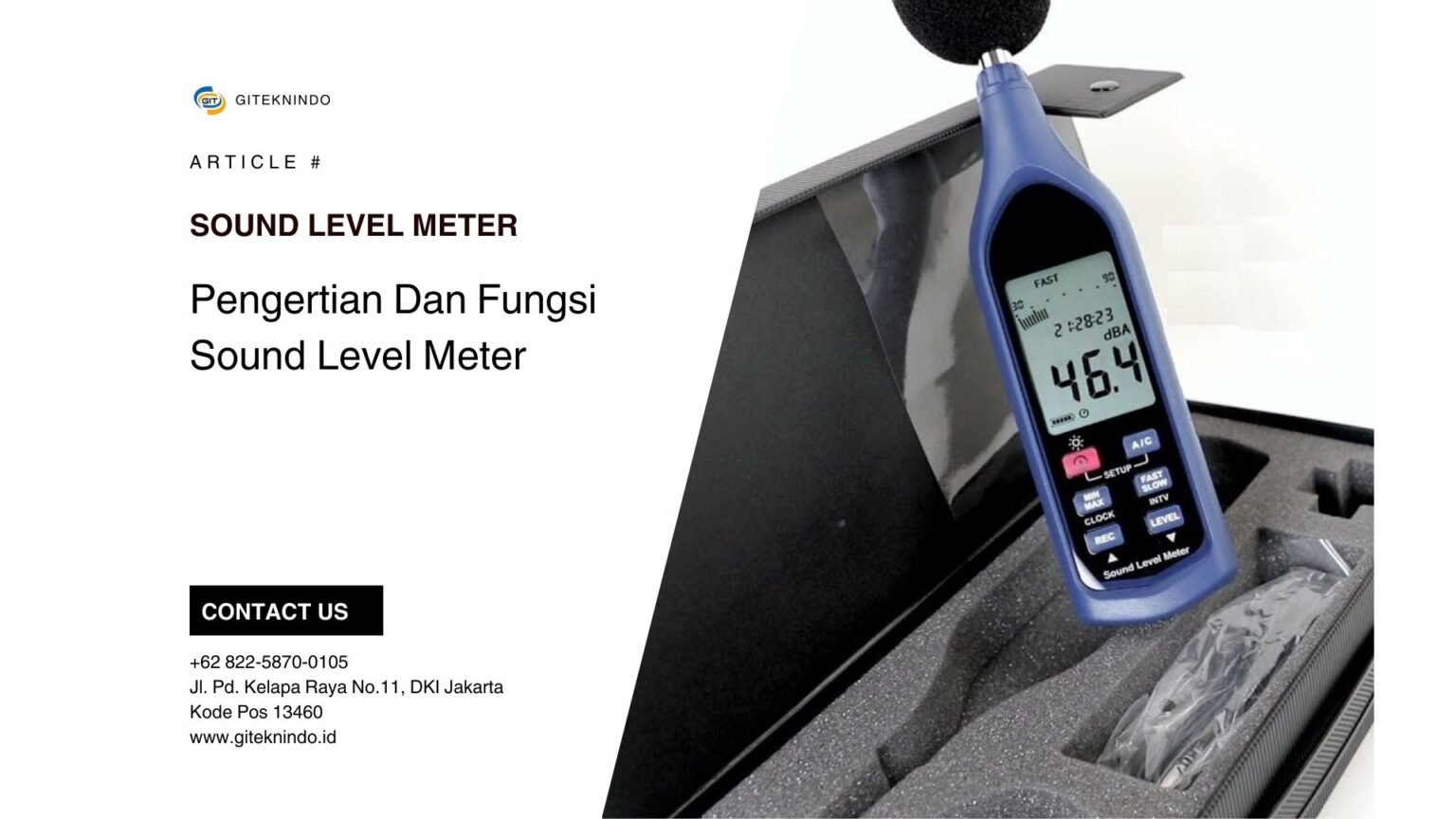 Pengertian Dan Fungsi Sound Level Meter » PT GLOBAL INTAN TEKNINDO