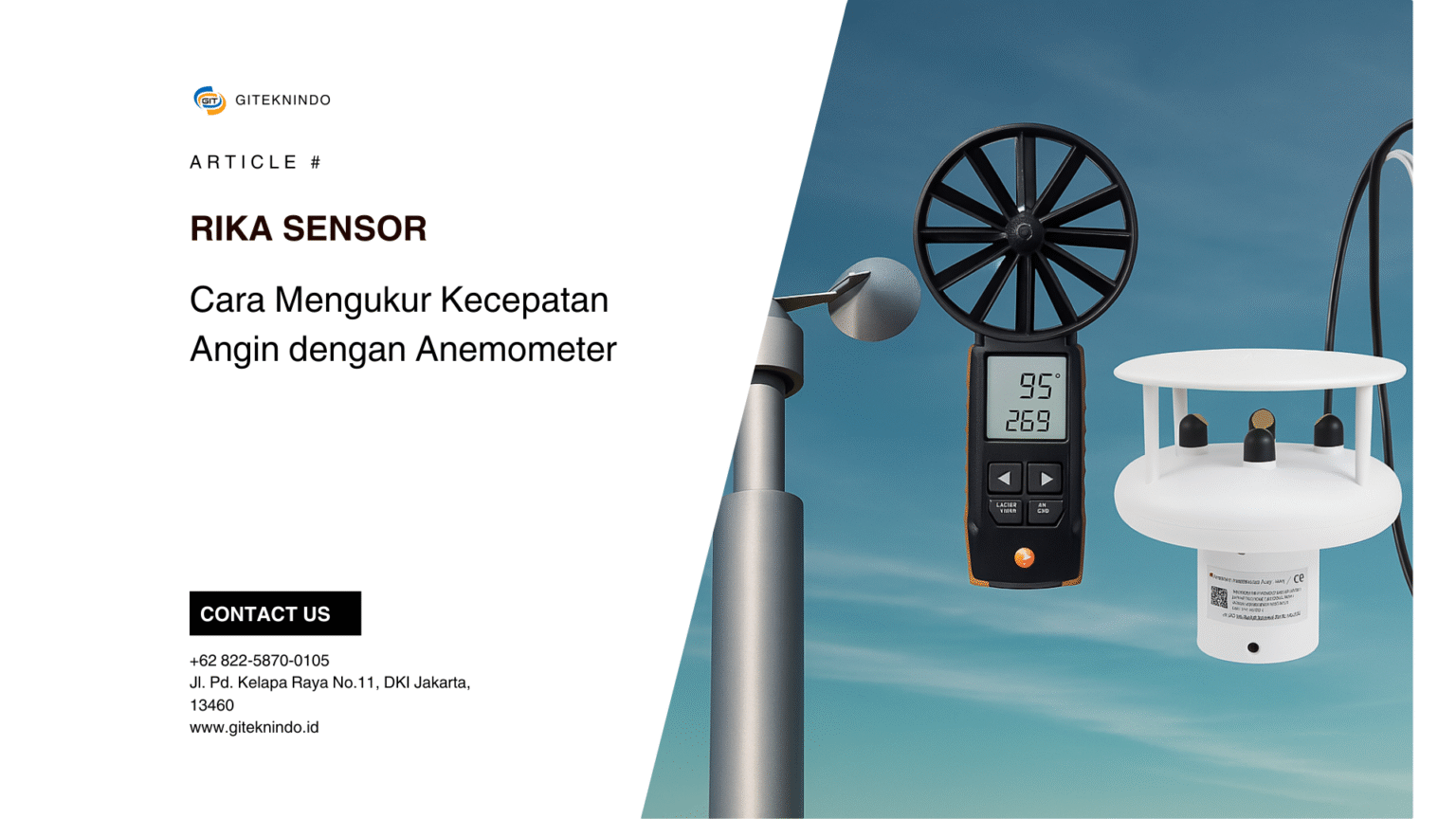 Cara Mengukur Kecepatan Angin dengan Anemometer