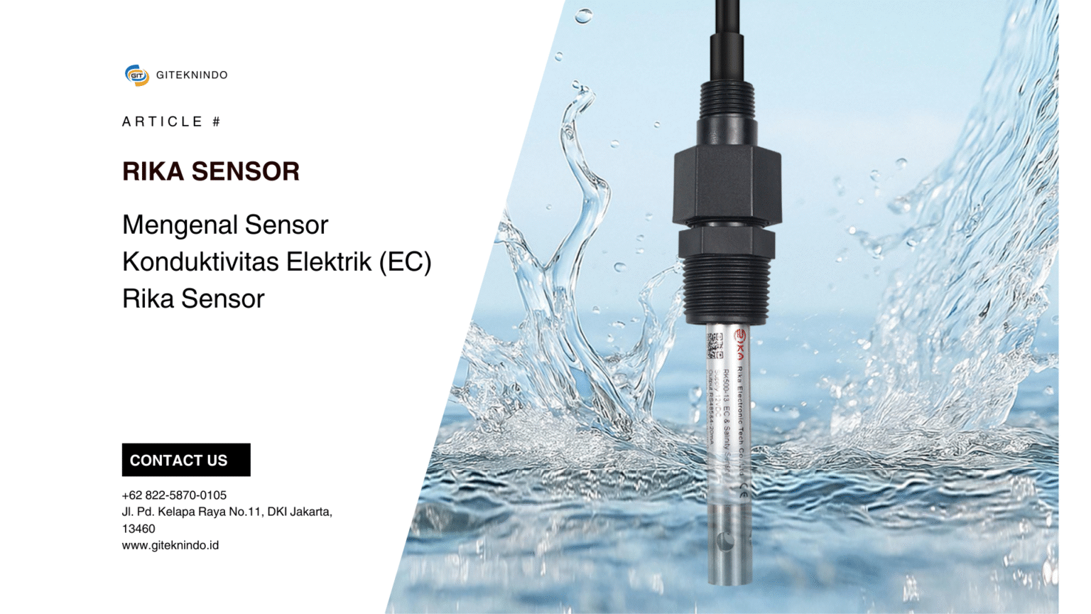 Mengenal Sensor Konduktivitas Elektrik (EC) Rika Sensor