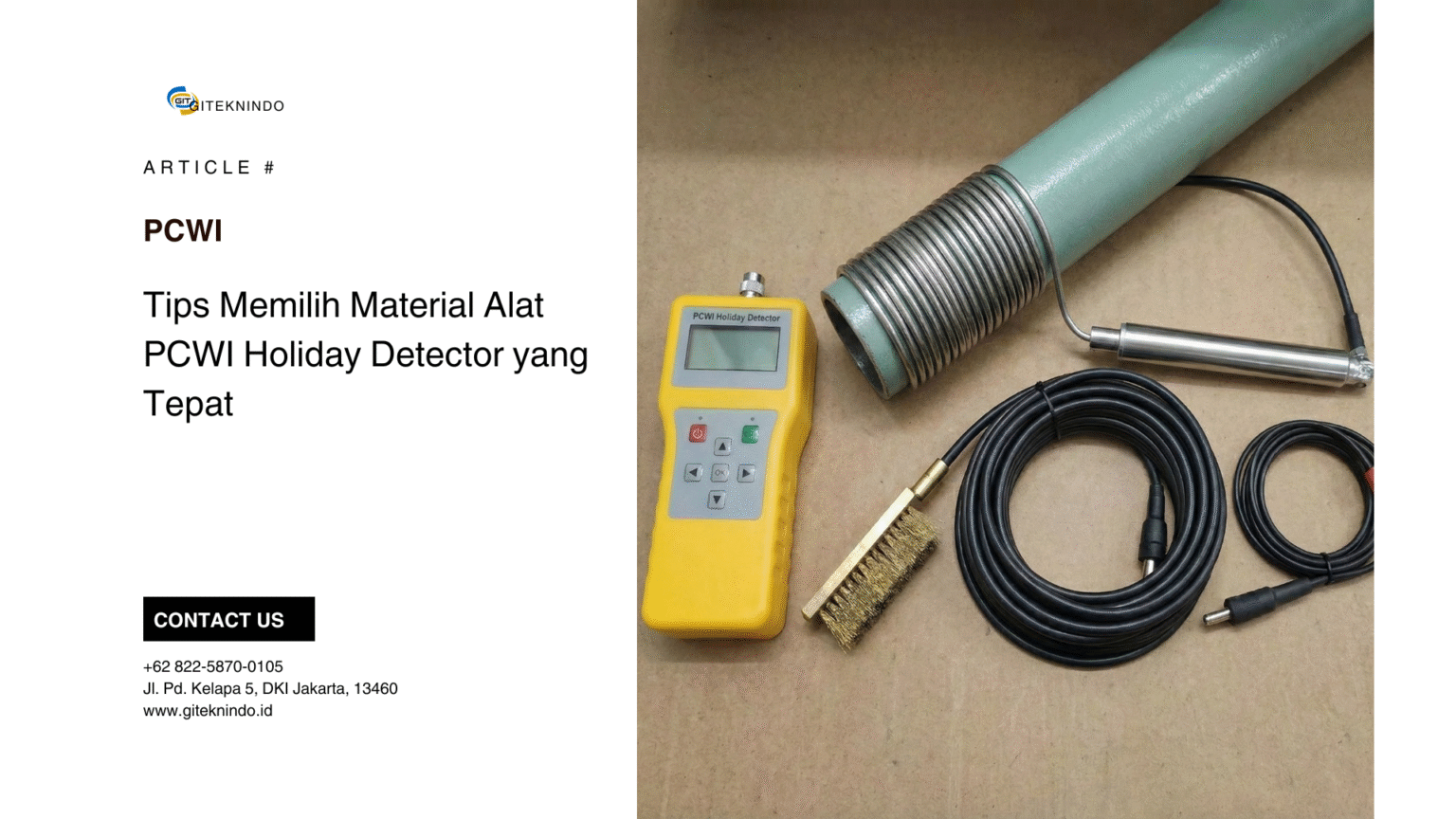 Tips Memilih Material Alat PCWI Holiday Detector yang Tepat